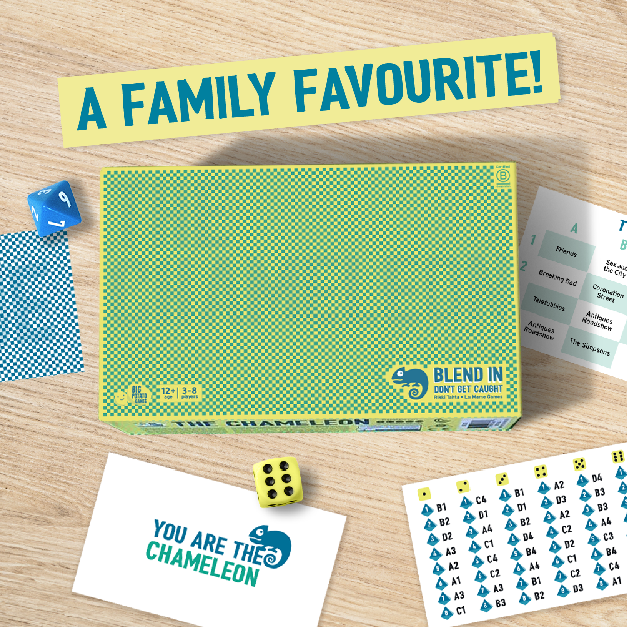 The Chameleon Board Game – Big Potato Games